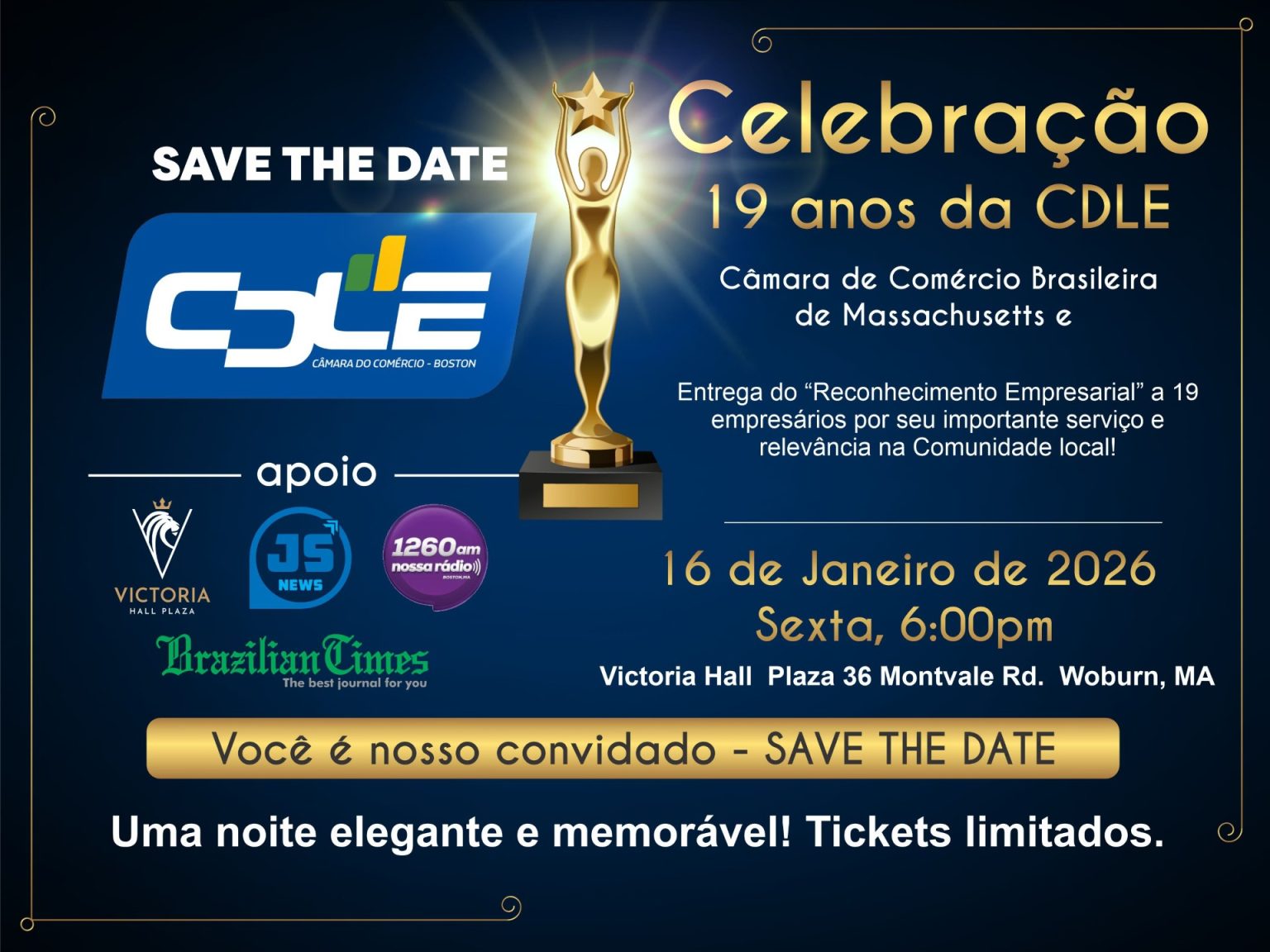 CDLE Celebra 19 Anos Com Noite De Gala E Reconhecimento Empresarial Em ...
