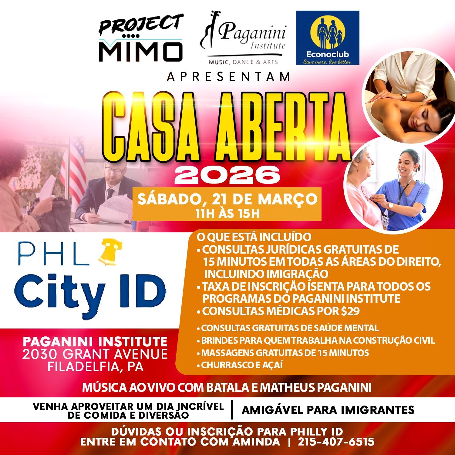 Filadélfia Terá Evento “Casa Aberta 2026” Com Serviços Gratuitos Para ...